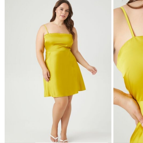 Forever 21 | Dresses | Forever 2 Chartreuse Mini Dress | Poshmark
